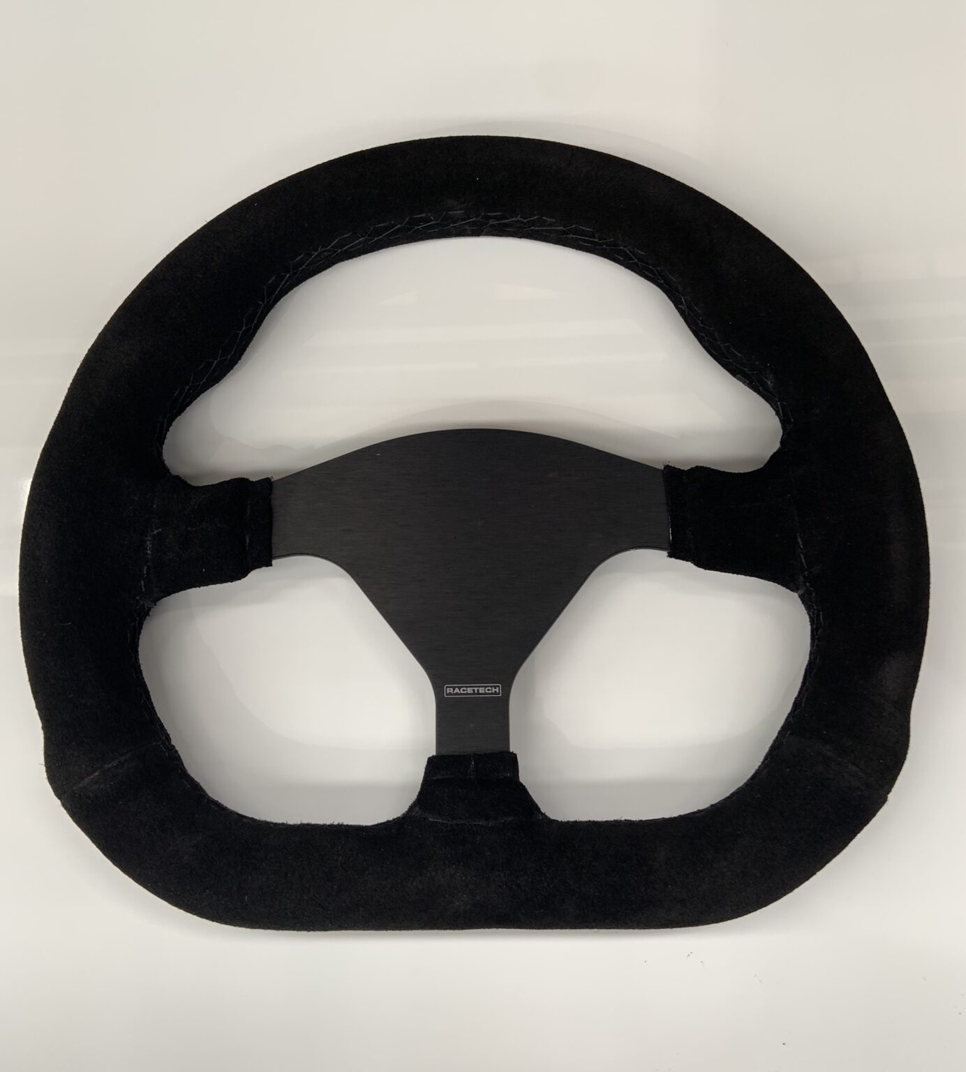 Racetech 255mm Suede Steering Wheel – Semi-Round – Motorsport Parts ...